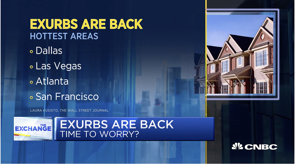 Exurbs are back? - Economy & Finance - Real Estate Forums